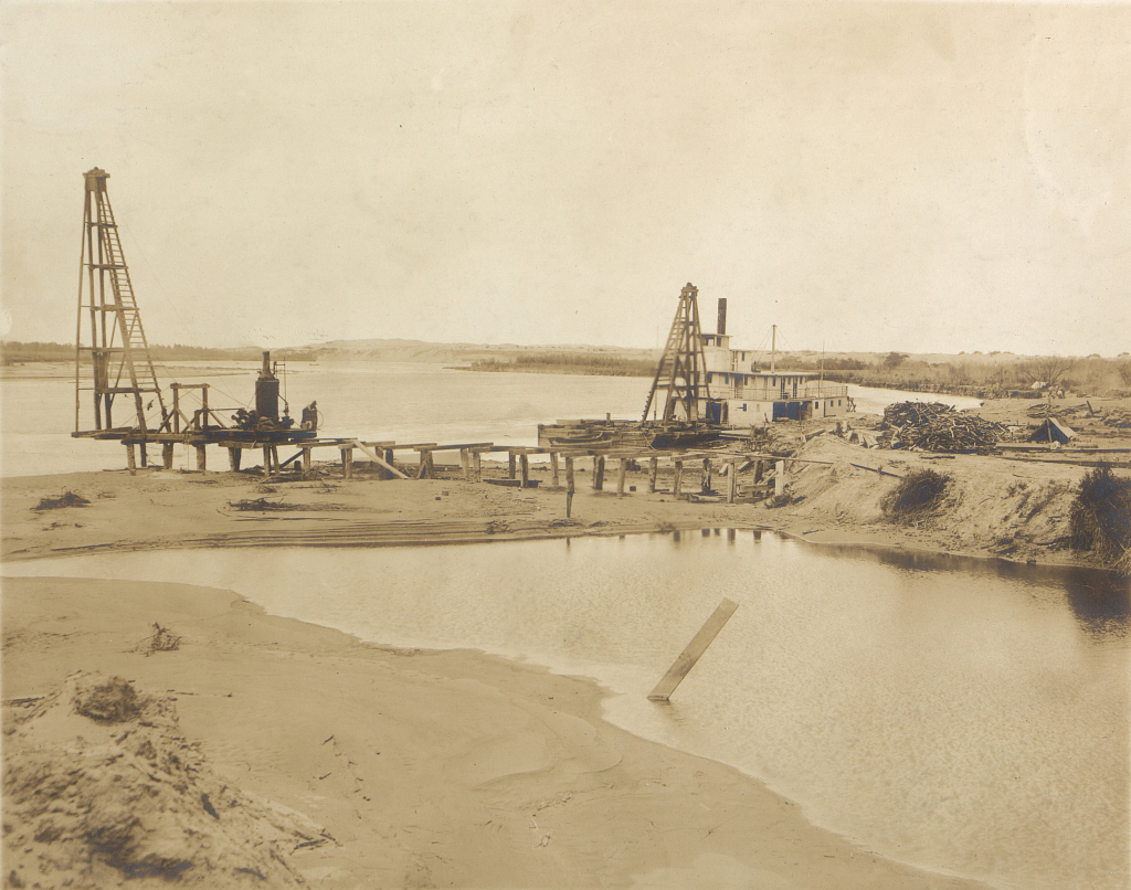 Mar 1906 - Beginning of Trestle for Hind Dam - High Resolution - Life ...